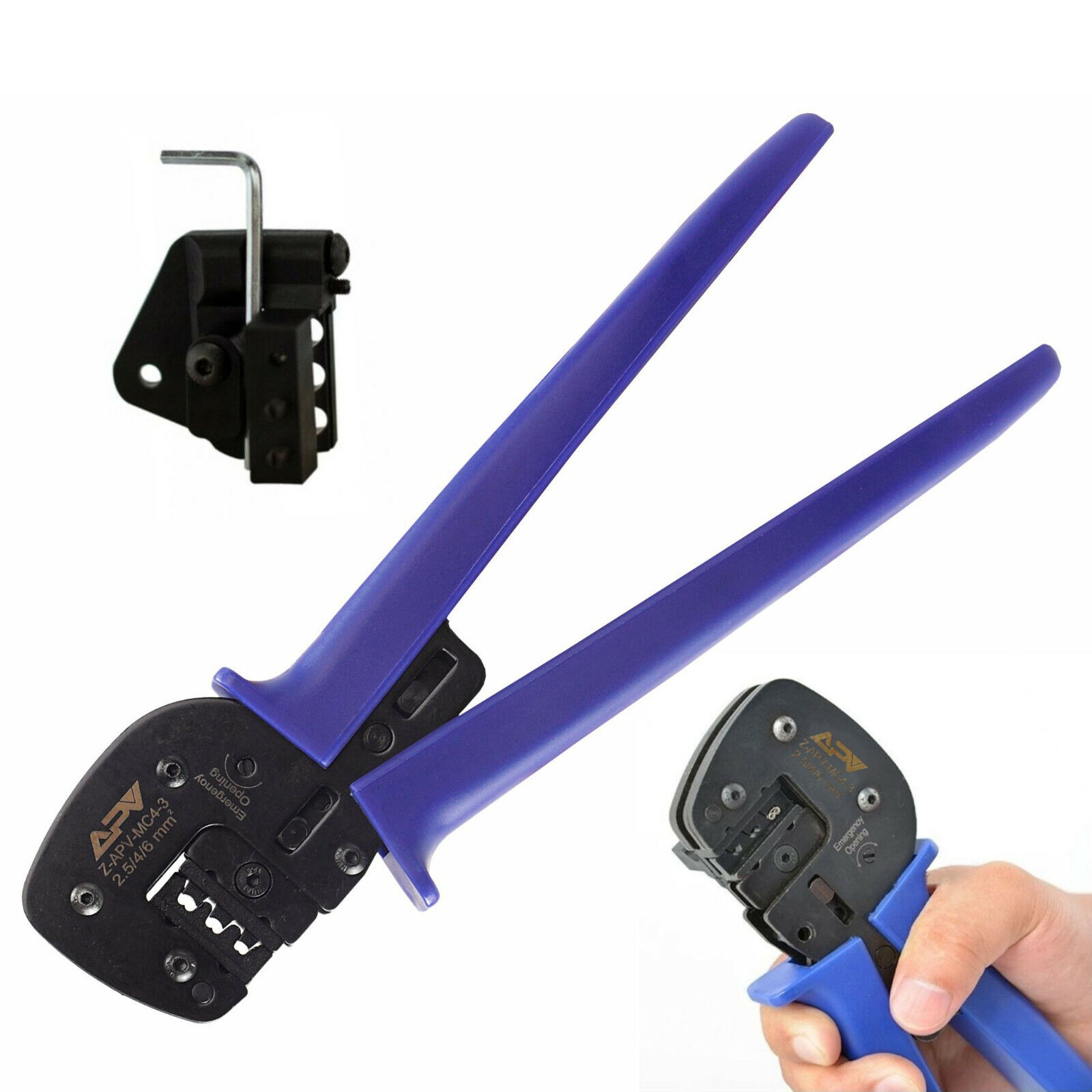 Pince à sertir Pince à sertir pour embouts 2,5-6mm², pour cosses Violet | Kayoo France