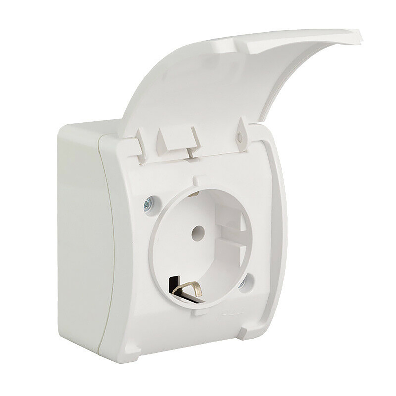 Schuko socket outlet surface-mounted 1-socket outlet IP44 10A 250V ...