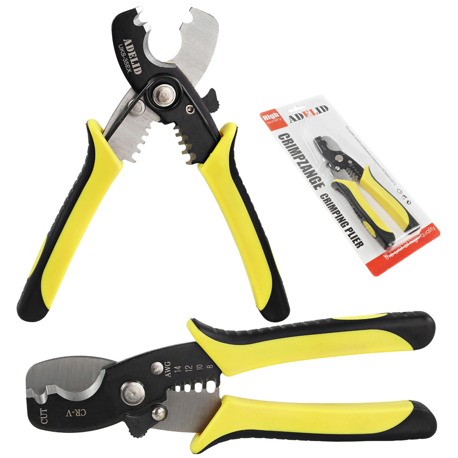 Coupe-câble Profi câble aluminium/cuivre 35mm², jaune | Kayoo France