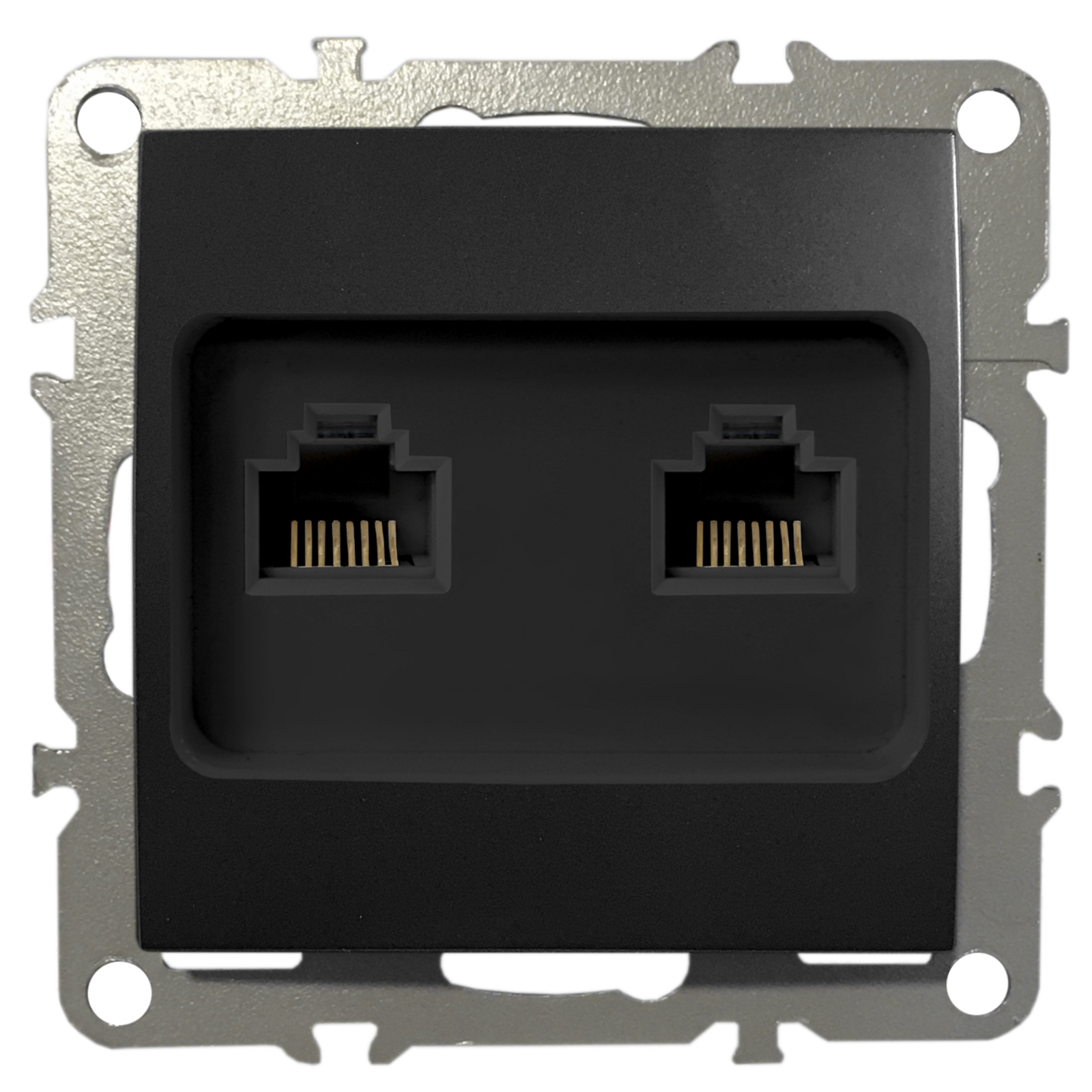 Prise réseau CAT 5 LAN RJ45 2x Port Prise de raccordement encastrée ...