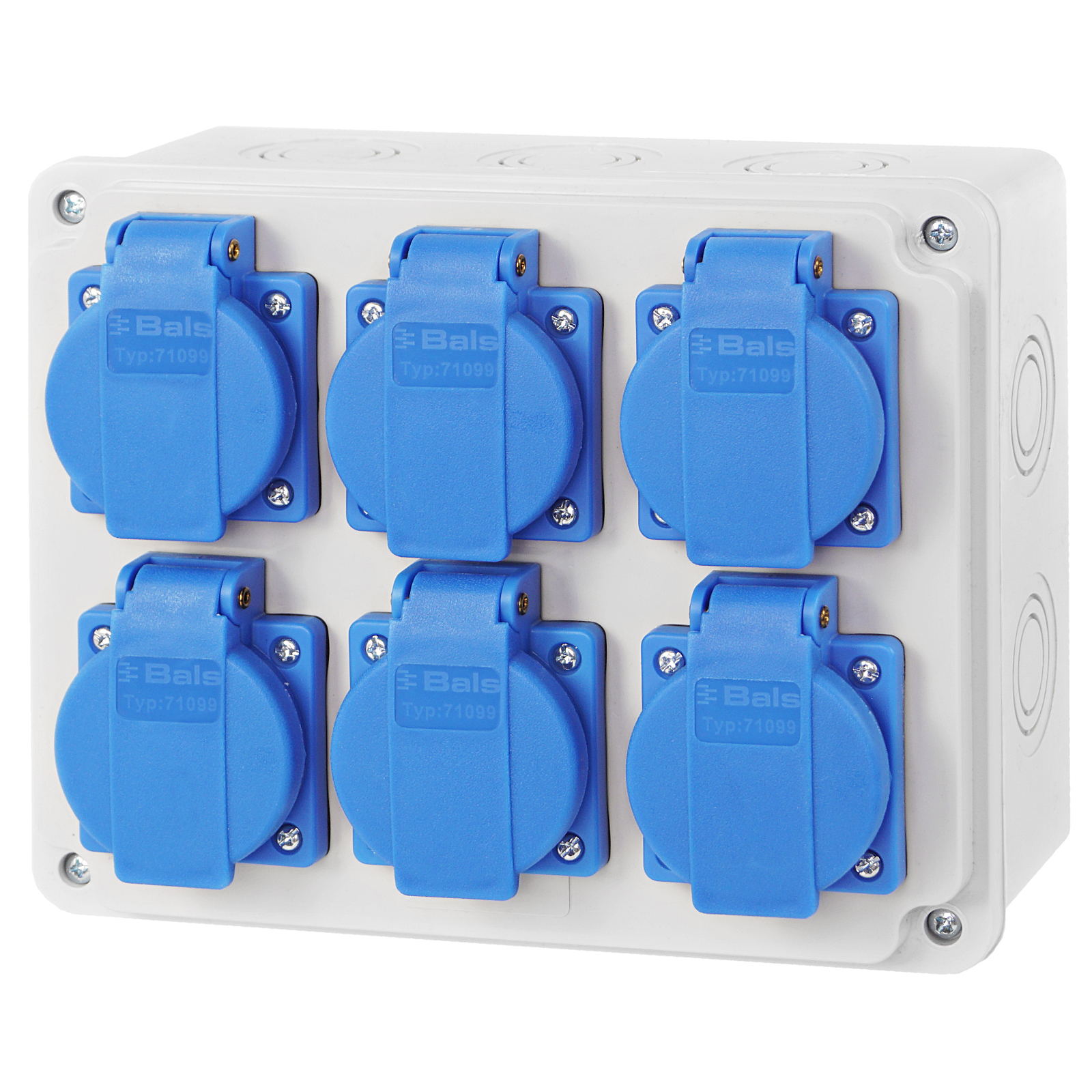 Distributeur de chantier 6x 230V Bals Schuko prises IP65 | Kayoo France