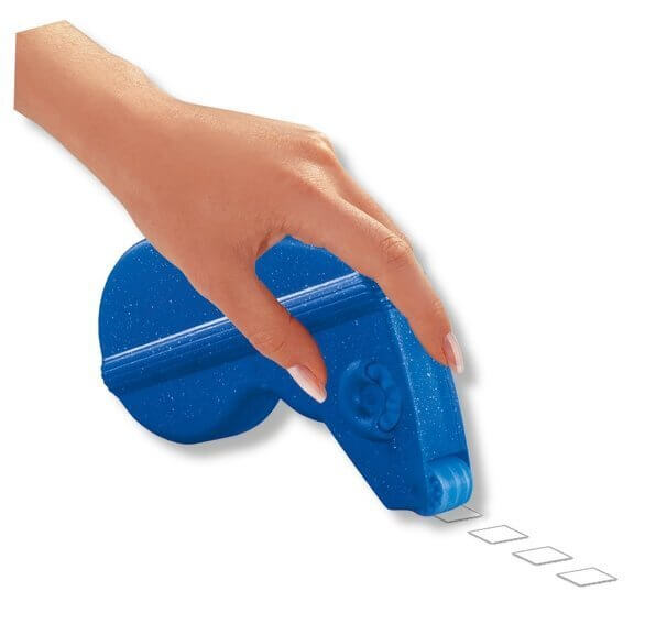 HERMA 1023 Tab dispenser Vario permanent blue 1000 paper stickers ...