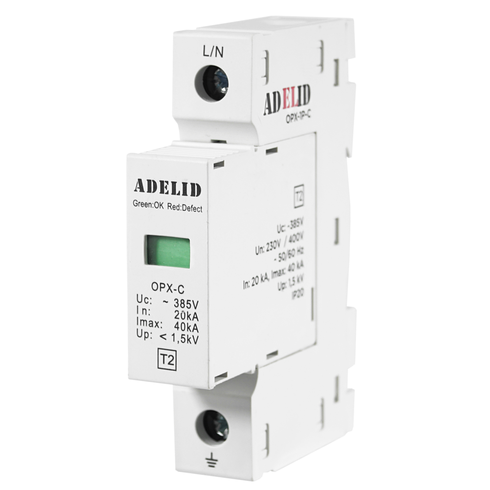 Parafoudre C (T2) unipolaire 1000V DC 40kA PV | Kayoo France