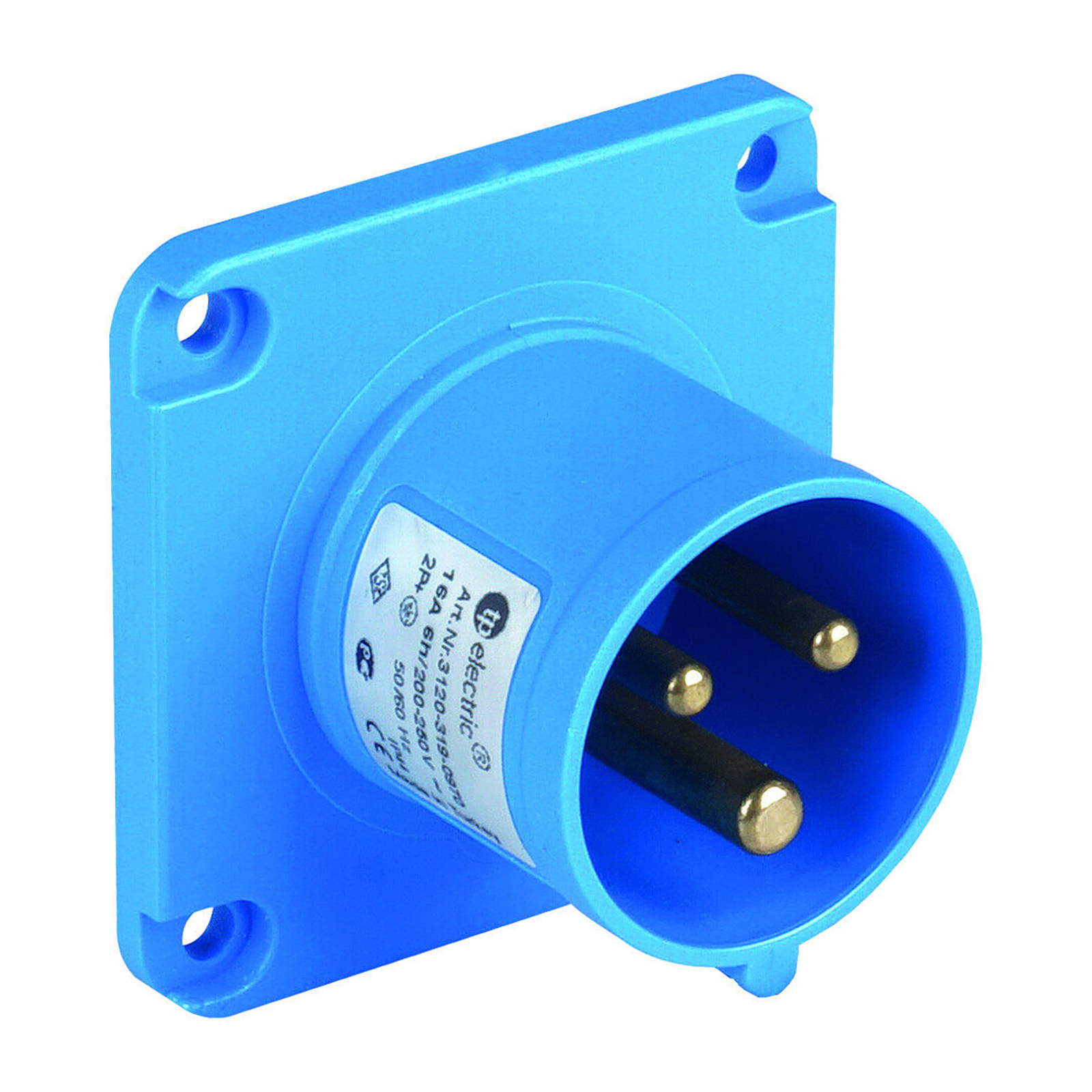 CEE-Einbaustecker IP44 32A 3-polig 2P+PN 200V bis 250V