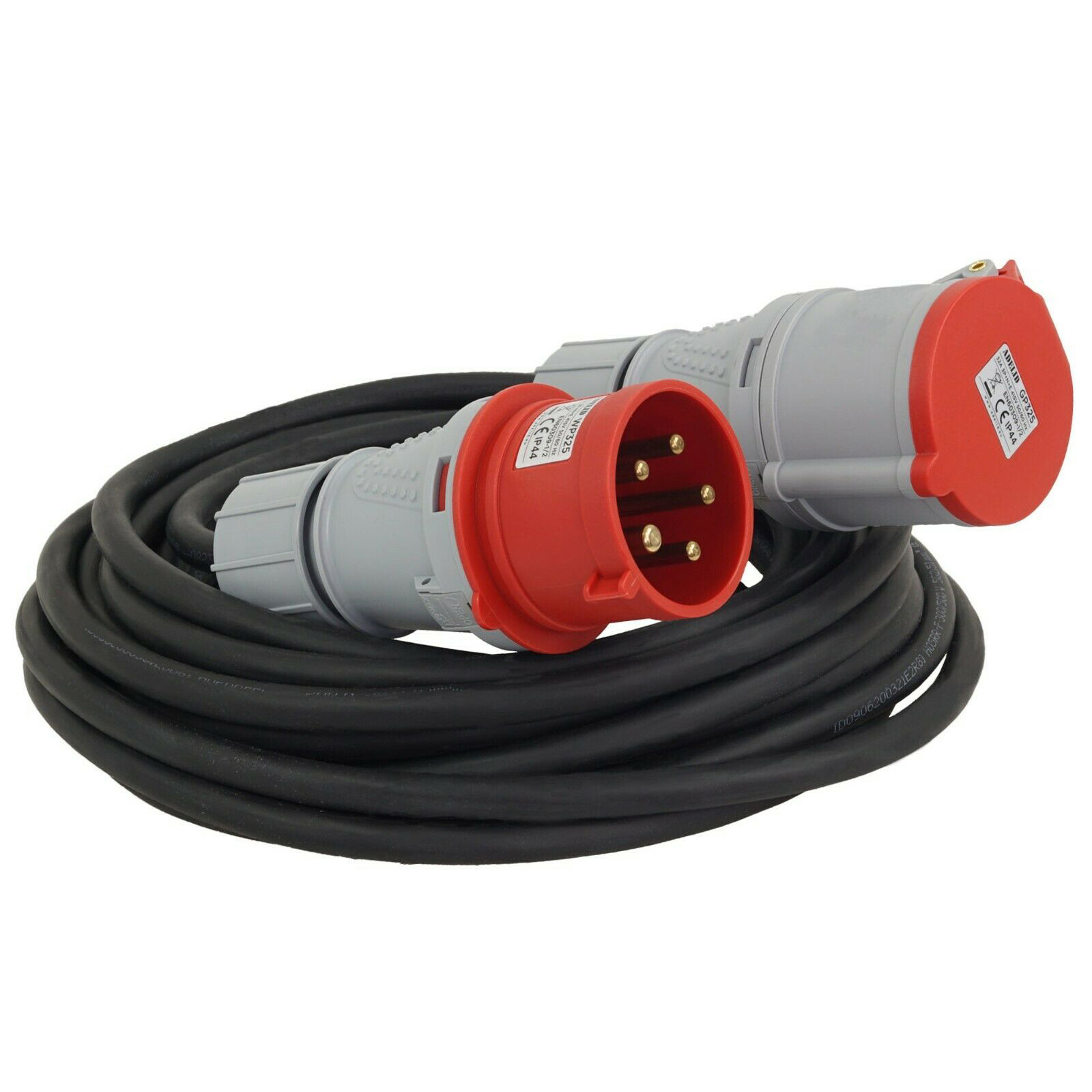 Câble de rallonge CEE 32A 400V 5 pôles 5x2,5mm², inverseur de phase 30m ...