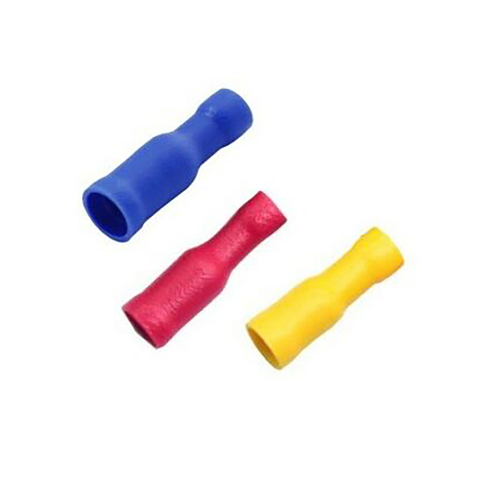 Lot de 100 douilles rondes 6,3mm femelles isolées | Kayoo France