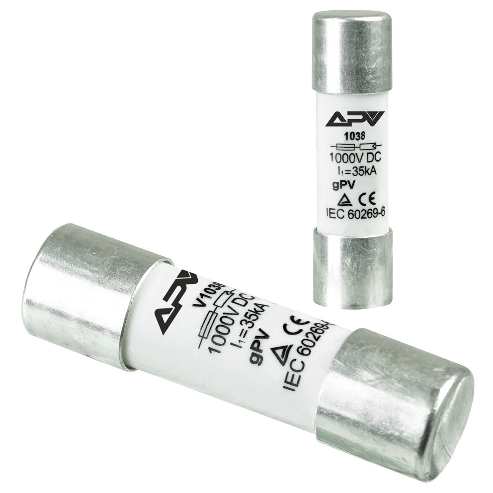 Solar fuse link 15A 1000V DC 10x38mm 2-pole | Kayoo International