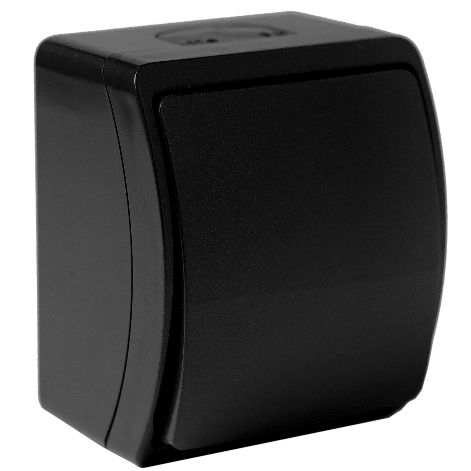 Switch 1-fold universal switch surface-mountedIP44 10A 250V Black ...