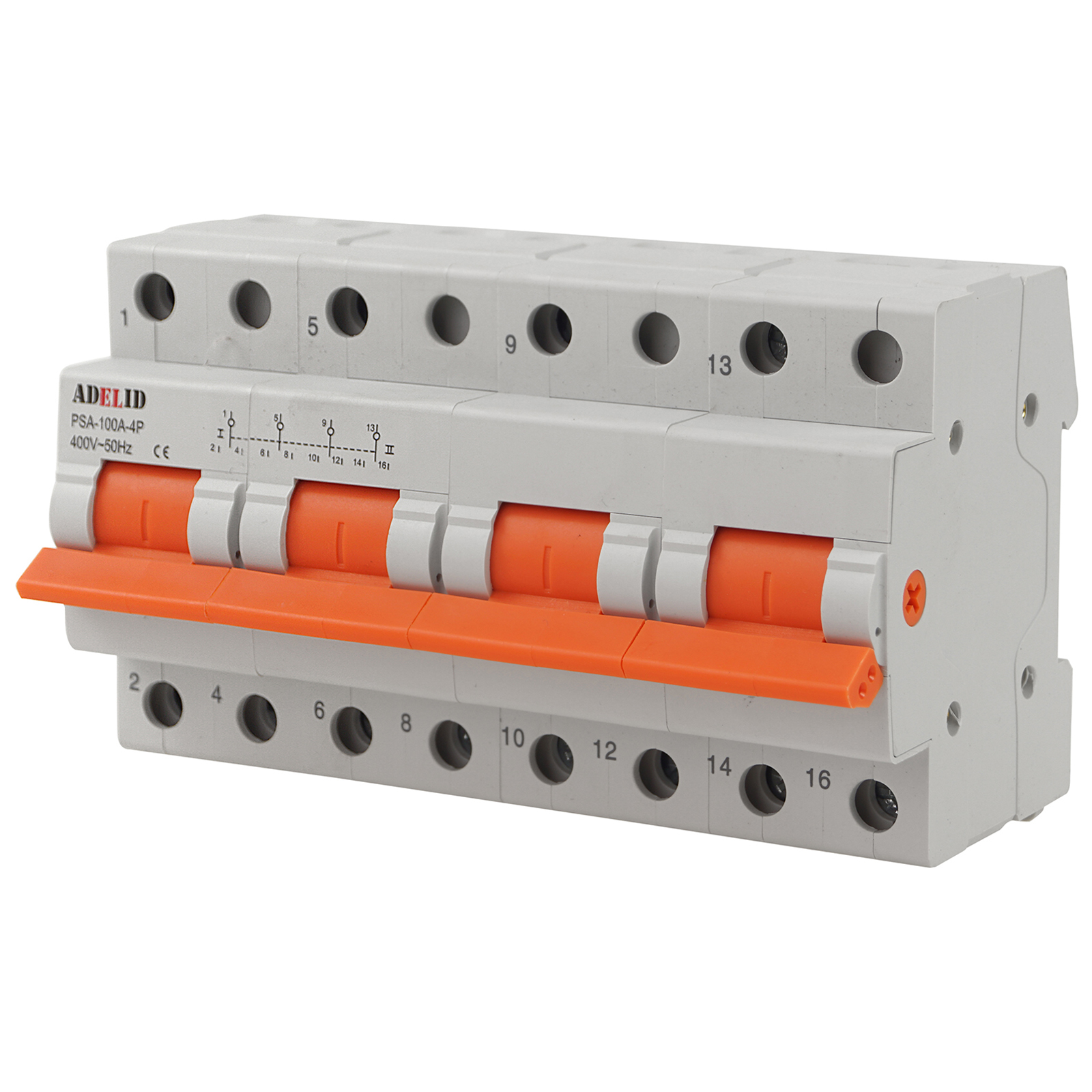 Commutateur-sélecteur 1-0-2 100 A montage en série 4 pôles | Kayoo France