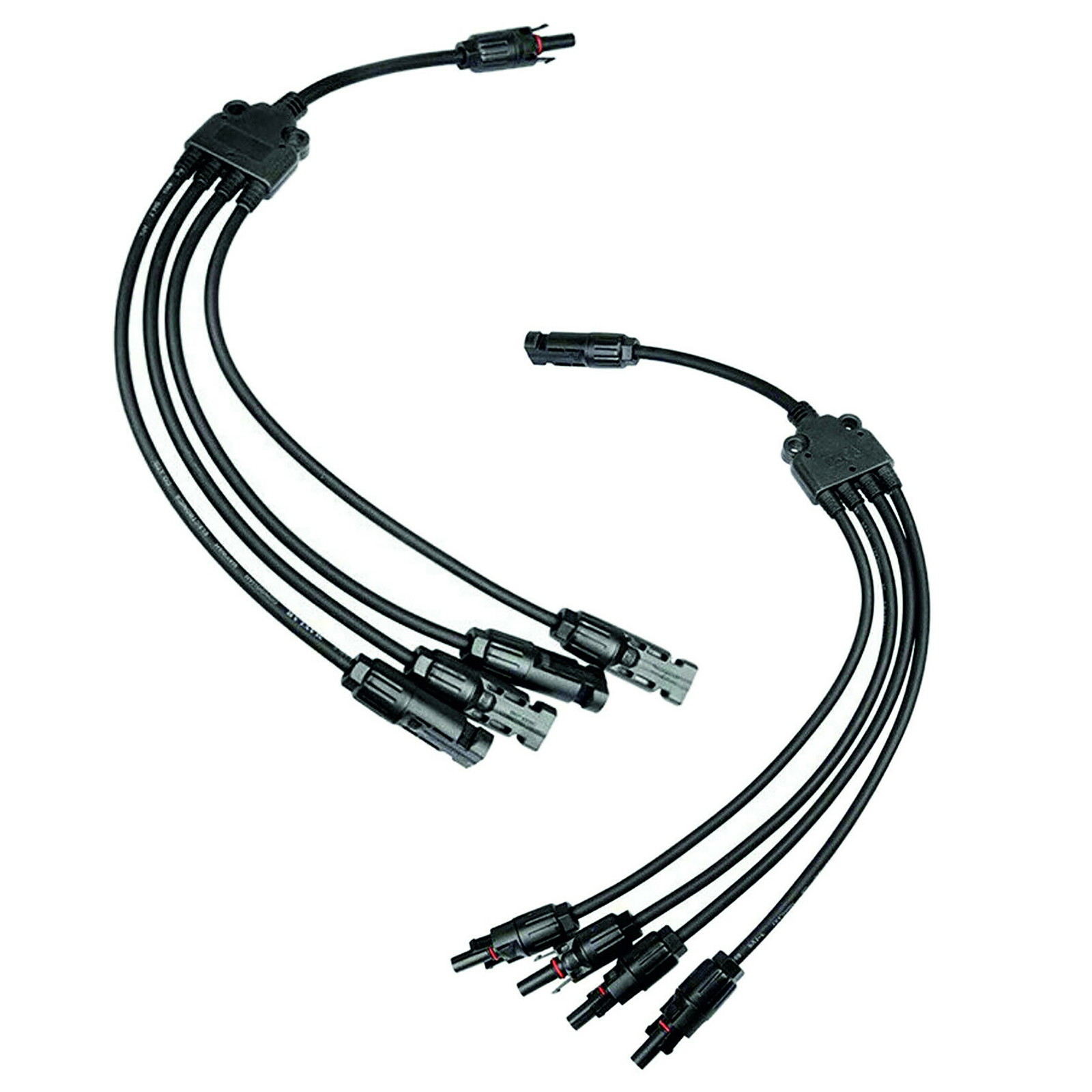 1 paire de câbles solaires quadruples Répartiteur en Y Câble pour ...