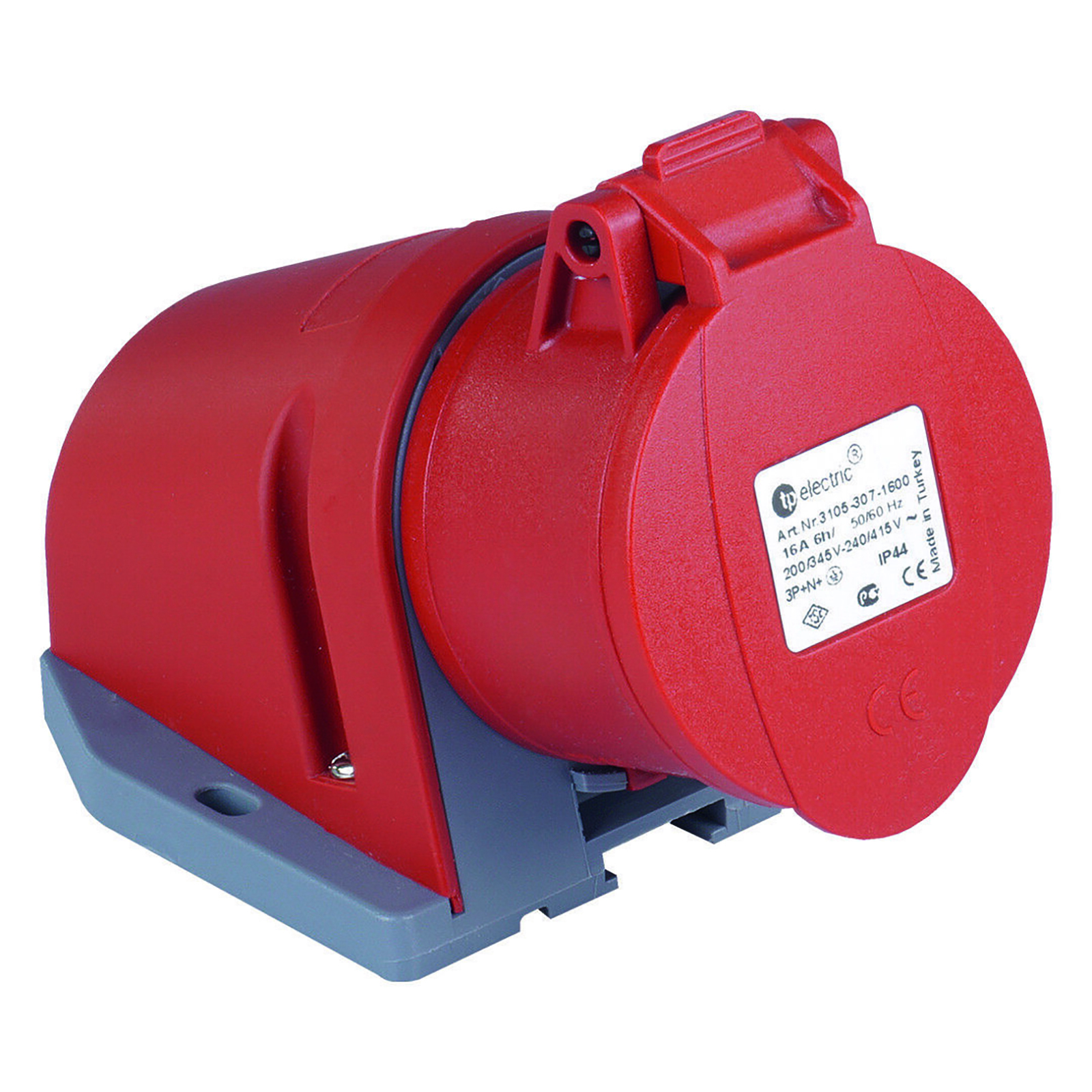 Prise murale CEE en saillie IP44 16A 5 pôles 3P+N+PE 345V à 415V ...