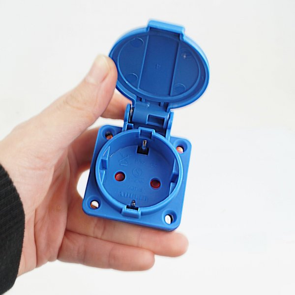 Schuko Einbausteckdose Anbausteckdose 1-Fach 16A 230V IP54